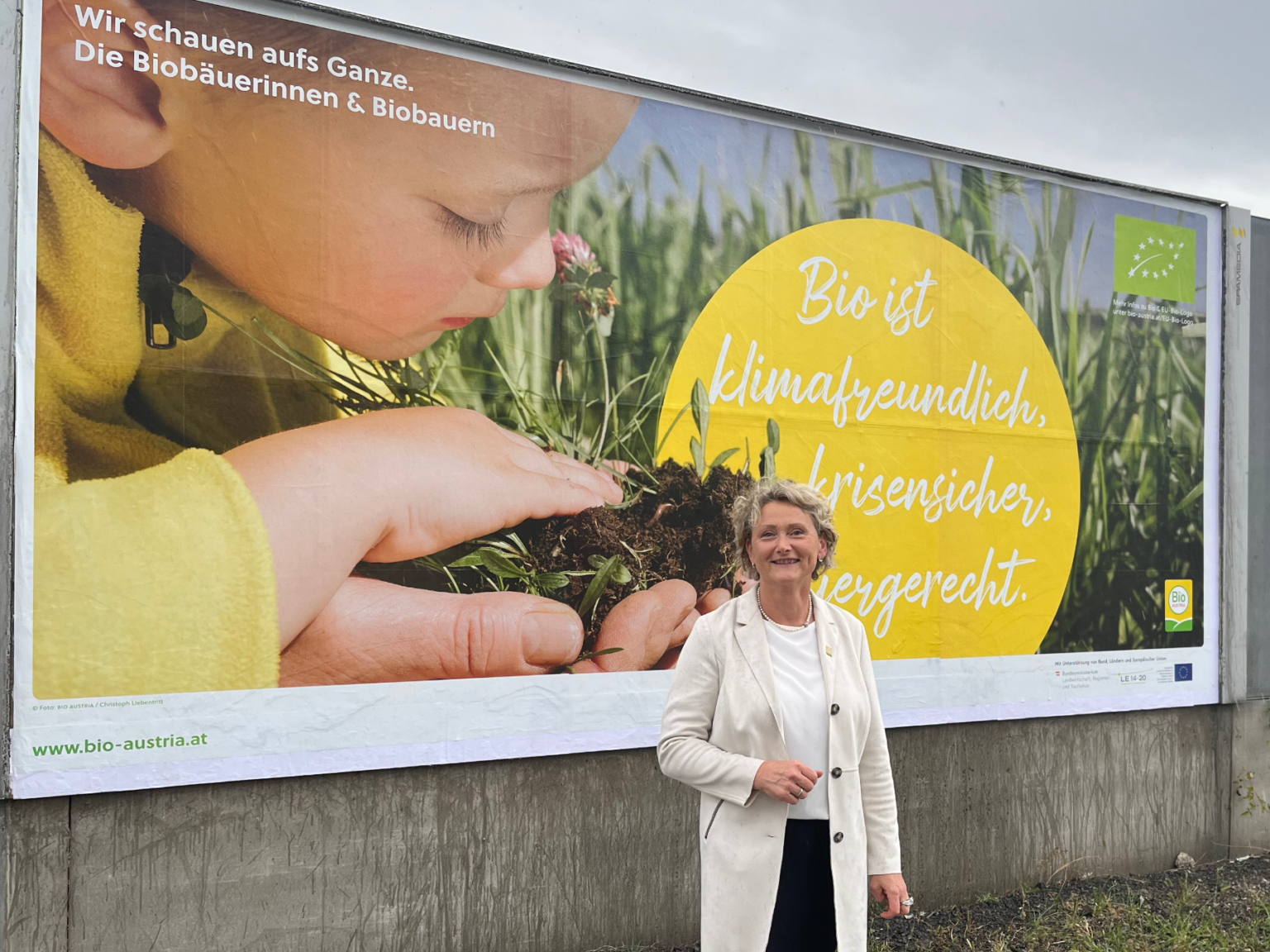 BIO AUSTRIA Plakat-Kampagne unter dem Motto "Wir schauen aufs Ganze ...